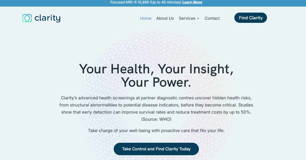 Diagnostics Sandton and Umhlanga - Clarity Health